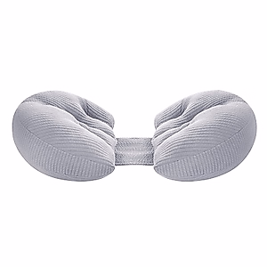 Pregnancy Pillow for Pregnant Women Side Sleeper, Soft Adjustable Double Wedge Body Pillow Side Sleeping Nursing Pillow Maternity Pillow for Body Waist Belly Back Support, With Detachable Pillow Cover