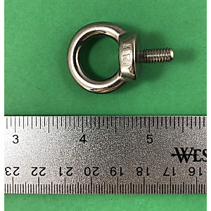 US STAINLESS Stainless Steel 316 Lifting Eye Bolt 6mm M6 Marine Grade Heavy Duty Pitch of 1