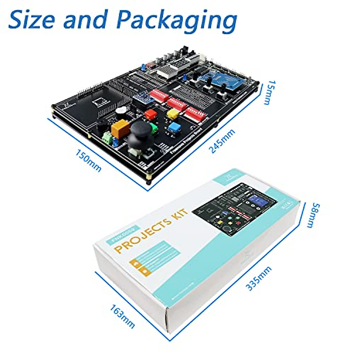 Freenove Projects Kit with Control Board V4 (Compatible with Arduino IDE), 238-Page Detailed Tutorials, 46 Projects, No Soldering, Simple Wiring