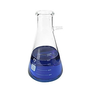 American Educational Clear Borosilicate Glass 1000mL Bomex Filtering Flask
