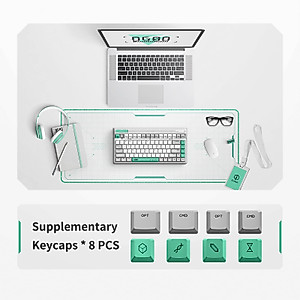 iQunix OG80 Gaming Keyboard, 2.4G Wireless Mechanical Keyboard with Cherry Red Switch