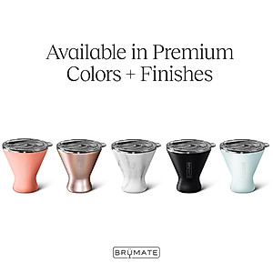 BrüMate MargTini 10oz Martini Margarita Tumbler - Made With Vacuum-Insulated Stainless Steel (Guava)