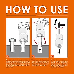 Luckyway 5-Piece Twist Socket Set Lug Nut Remover Extractor Tool Metric Bolt and Lug Nut Extractor Socket Tools