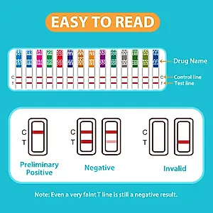 50 Pack Areta 14 Panel Drug Test Cup Kit with Temperature Strip, Instant Testing 14 Drugs Buprenorphine (BUP),THC,OPI 2000, AMP,BAR,BZO,COC,MET,MDMA,MTD,OXY,PCP,PPX,TCA-#ACDOA-1144