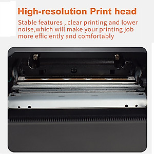 Thermal Receipt Printer, 80mm POS Printer USB Ethernet Interface with Auto Cutter, Sound and Light Alarm, Compatible for ESC/POS Command, High-Resolution Print, for Windows/Android/Linux