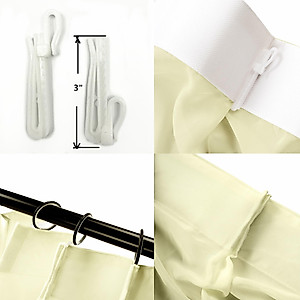 cololeaf Indoor Outdoor Sheer Curtain for Patio| Porch| Gazebo| Pergola | Cabana | Dock| Beach Home| Backyard| Country| Garden| Wedding - Pinch Pleat - Ivory 52" W x 96" L (1 Panel)