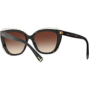 Tiffany & Co. TF4148 - 80013B Sunglasses BLACK W/ BROWN GRADIENT LENS 54mm