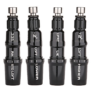 NA Golf Shaft Sleeve Adapter Compatible with Taylormade M1/M2/M3/M4/M5/M6/SIM/SIM MAX/R15 Driver Fairway Wood 1PC.335 black