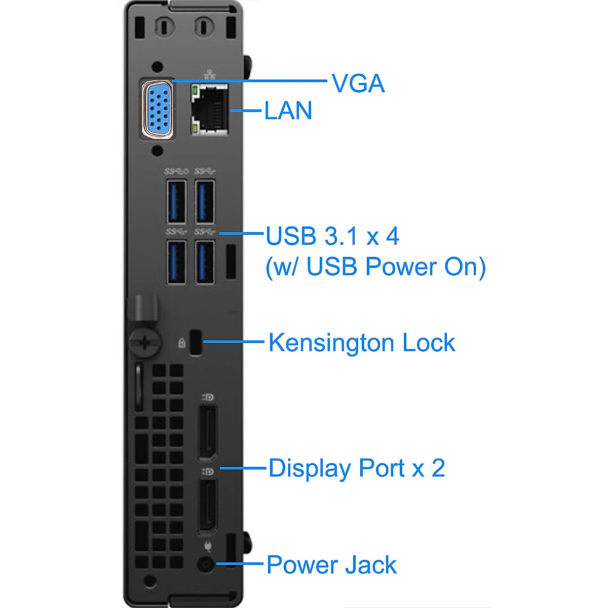 Dell OptiPlex 5090 Micro Desktop, Intel i7-11700- 32GB RAM, 2TB NVMe SSD, AC Wi-Fi, BT, USB Type-C, DisplayPort, HDMI, VGA, Windows 11 Pro