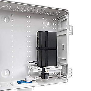 Leviton 49605-AUB Plastic Universal Shelf Bracket for Structured Media Center, White