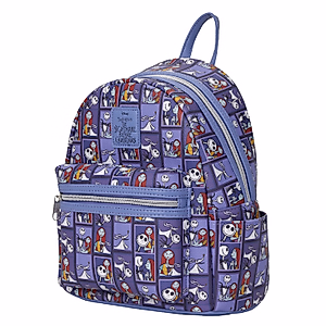 Loungefly x Nightmare Before Christmas Jack and Sally Valentine Mini Backpack