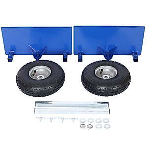 Heavy Duty Panel Dolly, Metal Panel Dolly with 10" Pneumatic Wheels Heavy Duty All Terrain Moving Cart with Adjustable Clamp Grip for Drywall Sheet Heavy Appliance & Material Handling Cart Blue
