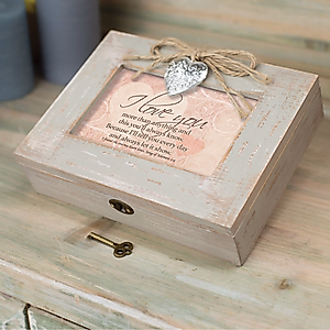 Cottage Garden I Love You More Than Anything Natural Taupe Jewelry Music Box Plays How Great Thou Art