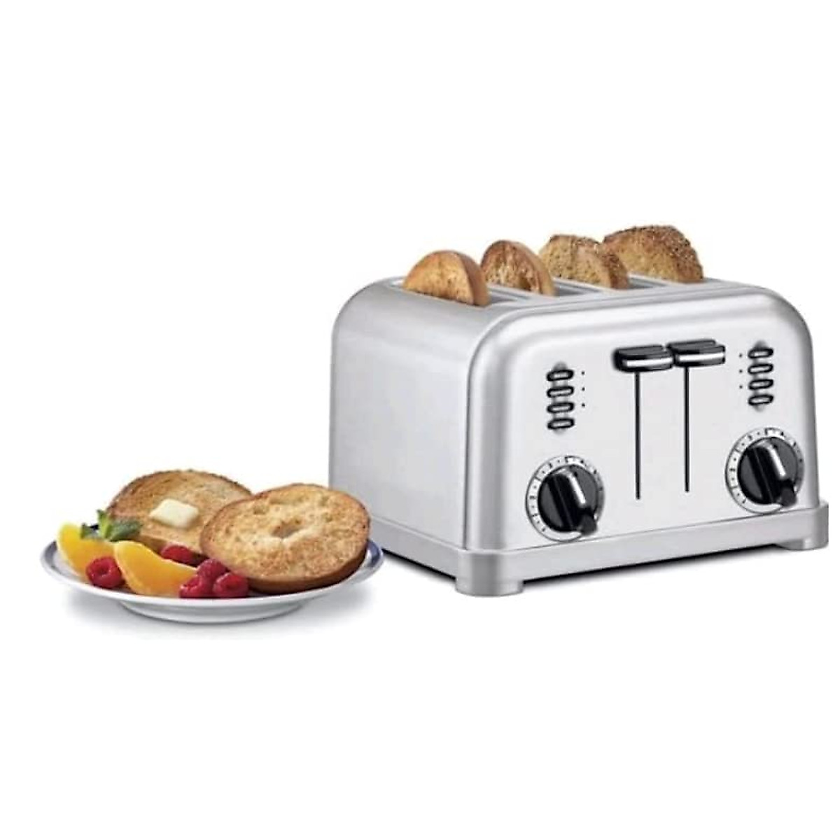 DEIKEB Slivers 4 Slice Metal Classic Toaster13.00 X 12.00 X 9.00 Inches