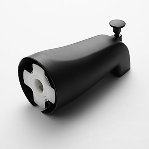 Esnbia 5.3" Slip-On Bathtub Spout, Matte Black