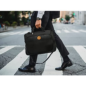 Cango Shoulder Laptop Carry-On Business Messenger Bag for Work, Business Travel and Office, Compatible with 17.3 inch Laptop, and books, water-resistant crossbody satchel bag for Men, and Women