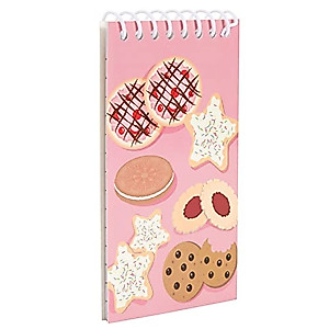 BLUE PANDA 24 Pack Spiral Notepads with Dessert Designs, 3 x 5 In Mini Notebooks for Kids Party Favors, School