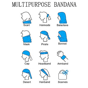 Cool & Breathable Face Bandanas,Neck Gaiter for Women and Men,Ideal for Fishing Hiking Running Cycling