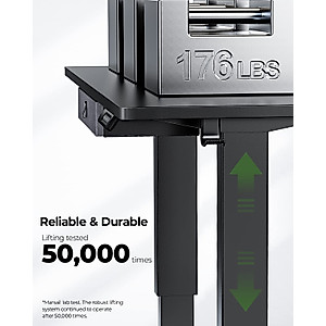 Marsail TZESD12B home-office-desks, 48 x 24 Inch, Black