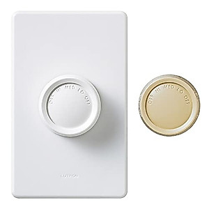 Lutron FSQ-2FH-DK Electronics Rotary On/Off Fan-Speed Control , White