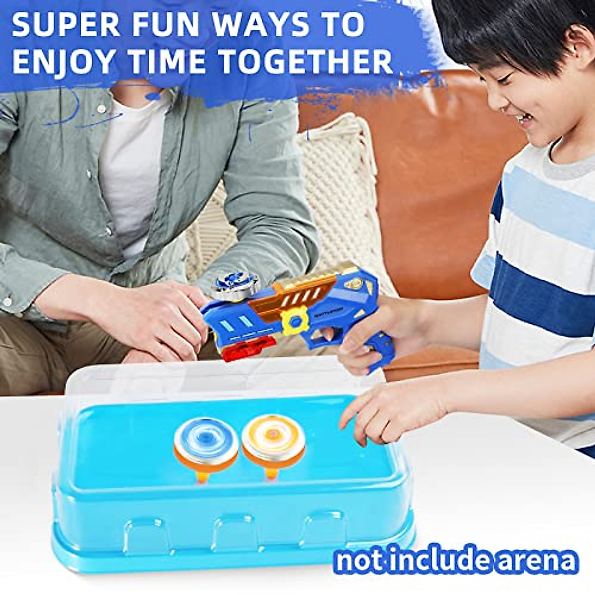 Bey Battling Top Burst Gyro Toy Set with 4 Spinning Top Burst Gyros 1 Toy Launchers Combat Battling Game Gifts for Boys Children Kids Ages 6+…