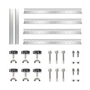 LBG Products 28" Solar Panel Mounting Rack Bracket with Foldable Tilt Legs,Roof, RV,Motorhome and Any Flat Surface Off Grid (28 inch Length)