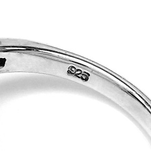 Silvershake Natural Moonstone 925 Sterling Silver Filigree Flower Ring Size 8.5