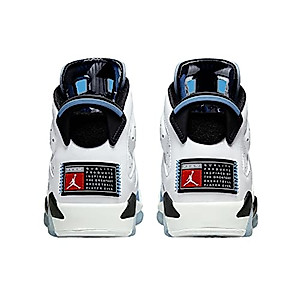 Jordan Boy's Air Jordan 6 Retro (Big Kid) University Blue/White/Black/College Navy 4 Big Kid M