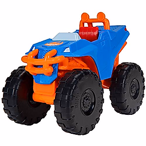 Blippi Monster Truck Mobile - Mini Vehicle with Freewheeling Features Including 2” Character Toy Figure and Cool Hydraulics - Imaginative Play for Toddlers and Young Children