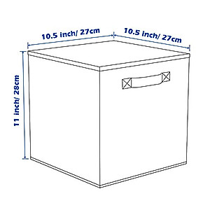 ShellKingdom Storage Bins, Foldable Fabric Storage Cubes and Cloth Storage Organizer Drawer for Closet and Toys Storage, 2 Pack (Pink)