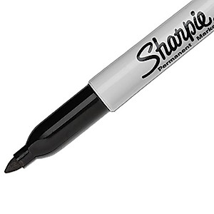 Permanent Marker, Fine Point, Black Ink, Lot of 12