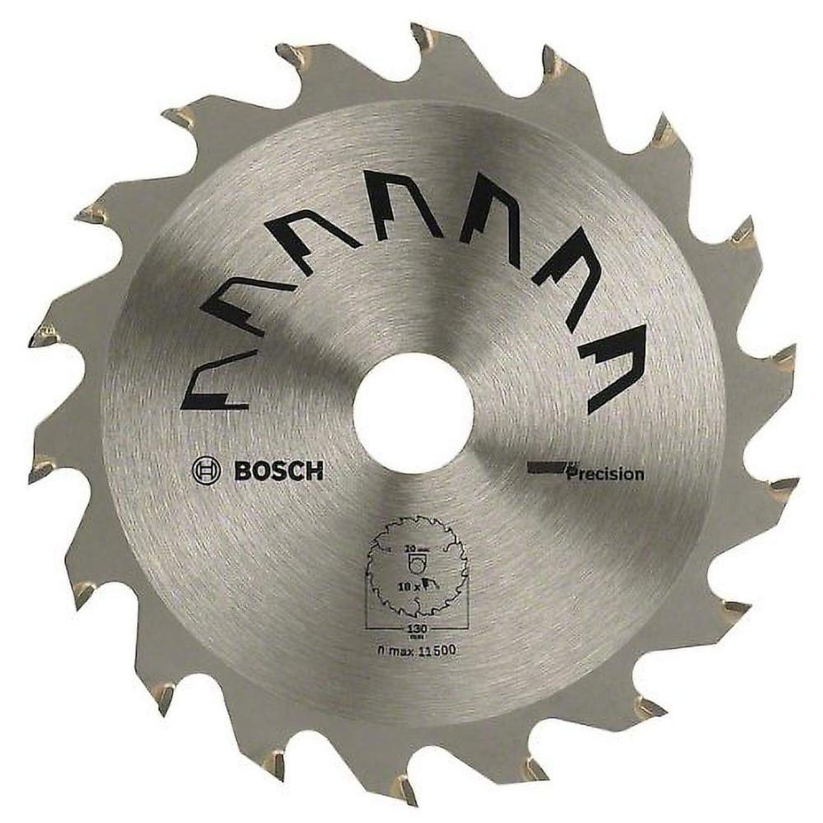 Bosch 2609256864 Precision Circular Saw Blade with 40 Teeth/Carbide / 184 mm Diameter Bore with 16 mm Reduction Ring / 2.5 mm Cutting Width