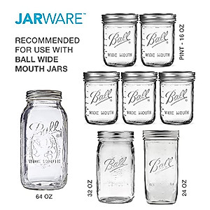 Jarware Wide Mouth Cocktail Shaker, Silver