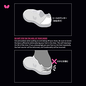 Butterfly Lezoline Vilight Shoes for Men or Women, Comfortable, Lightweight, Excellent Grip Table Tennis Tournament Professional Quality Ping Pong Shoe