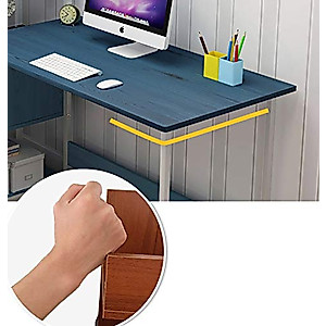 Modern Computer Desk with Bookshelf,Writing Desk with 2 Drawers Corner Tower Shelves Home Office Workstation Desk for Small Space