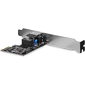 StarTech.com 1 Port PCIe Gigabit Network Server Adapter NIC Card - Dual Profile - Gigabit Desktop Adapter REV E Intel 6 Chip support (ST1000SPEX2)