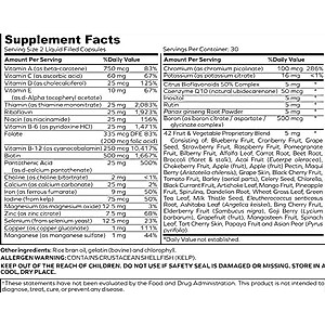 envitamin Ultimate Multivitamin Multimineral and Superfood with 42 Fruit and Vegetable Blend, 60 Count