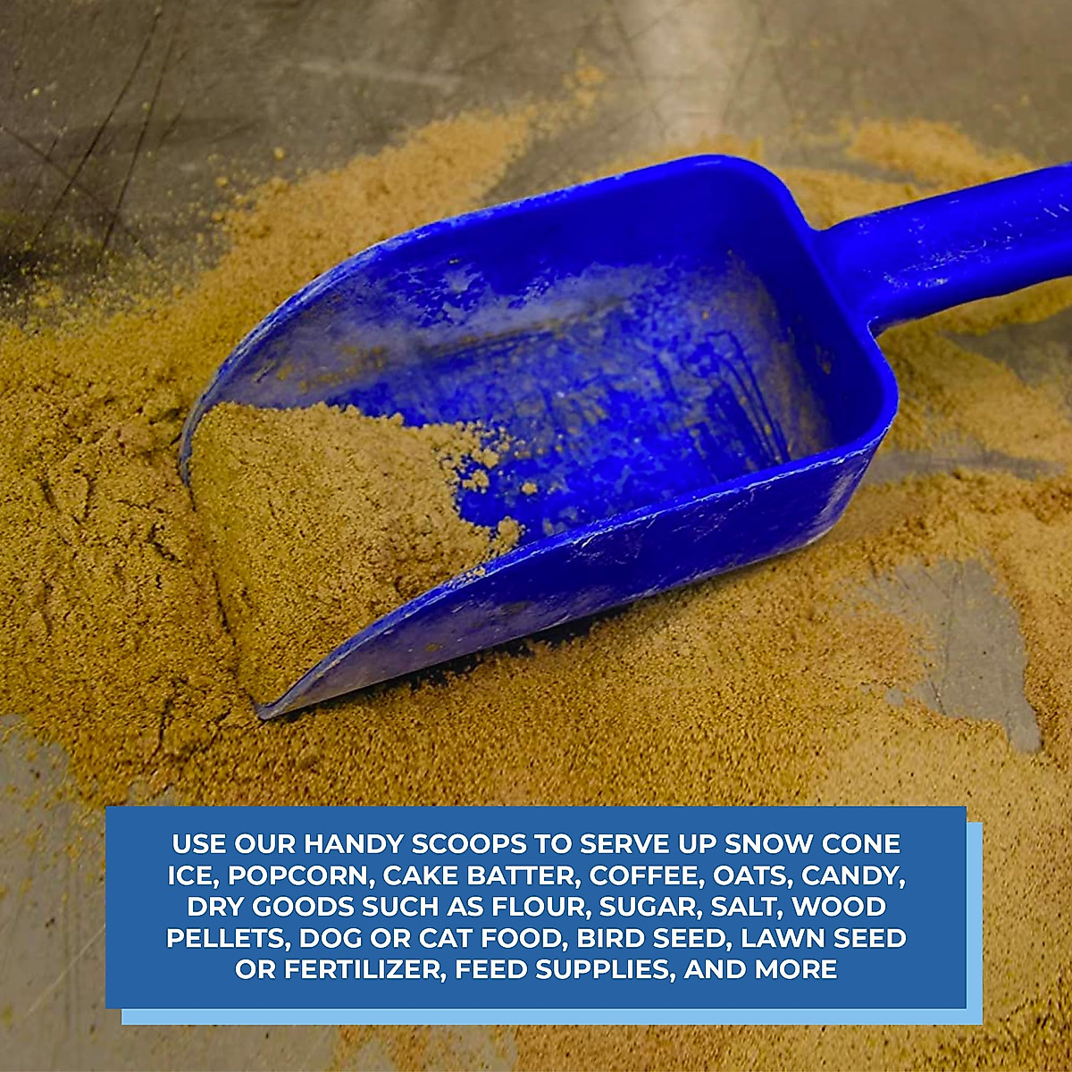 Vikan Remco 63004 Color-Coded Plastic Hand Scoop - BPA-Free Food-Safe Kitchen Utensils, Restaurant and Food Service Supplies, 16 oz, Red