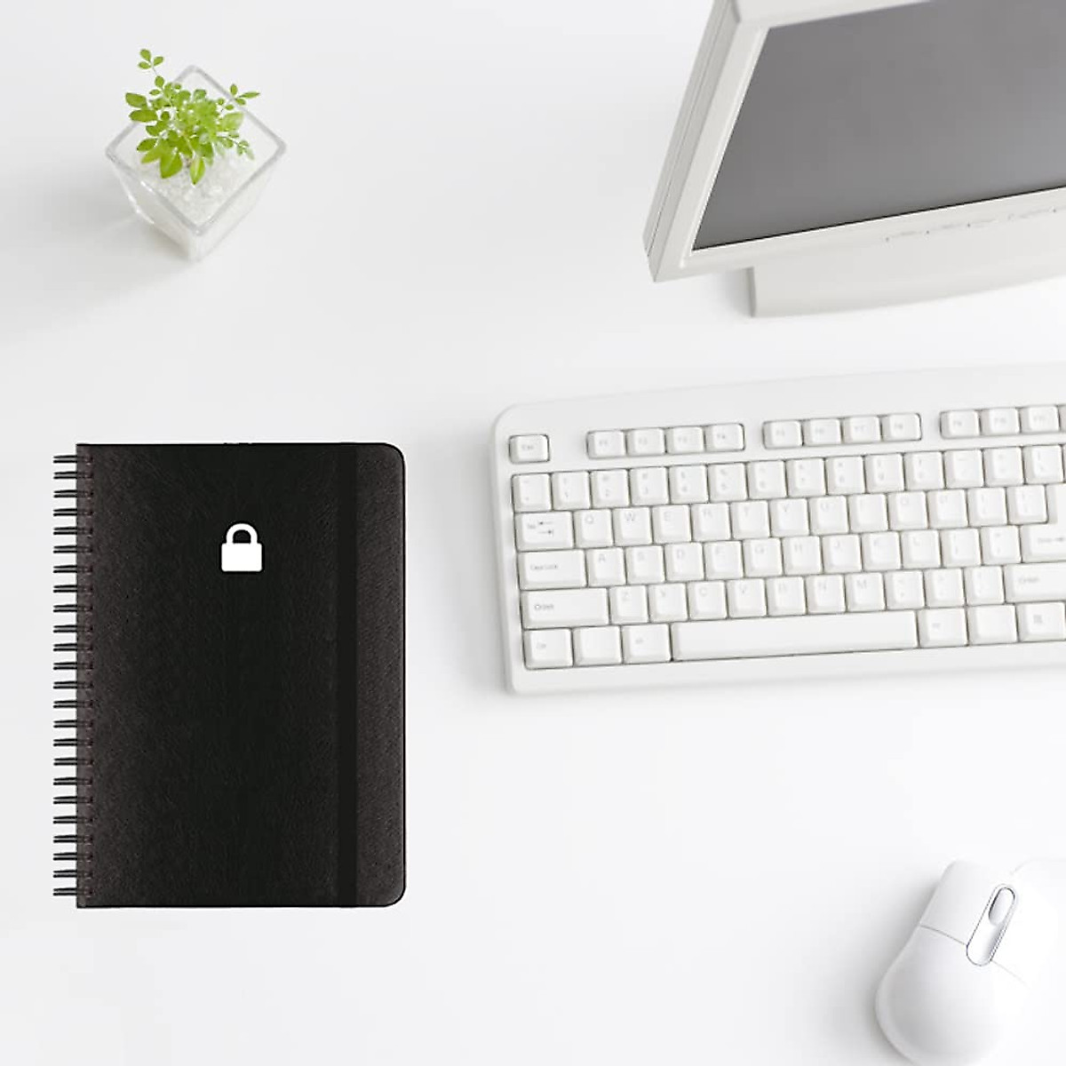 Nokingo Spiral Password Book with Alphabetical Tabs - 5x7 inch Password Organizer with A-Z Tabs for Internet Login, Website, Username, Password. Password Keeper for Home or Office, PU Cover, Teal