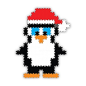 Fat Brain Toys Holly Jolly Jixelz Snowman - Holiday Picture-Building Craft Kit, 6+