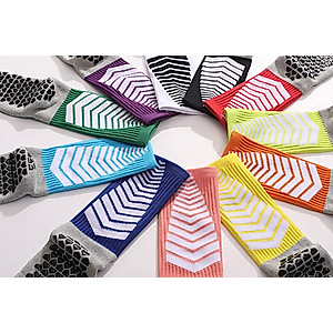 Anti-Skid Socks With Grips Non Slip Socks Ideal For Strenuous Exercise, Yoga, Pilates, Fall Prevention (2 Pairs Black)