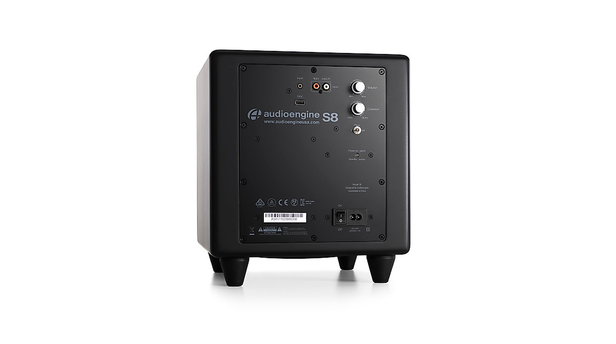 Audioengine S8 250W Subwoofer - Big Bass for Home Audio