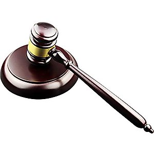 Apexstone Wooden Gavel and Block for Lawyer Judge Auction Sale