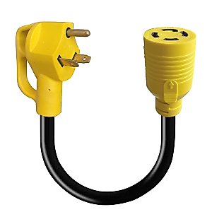 Apalie TT-30P Male to L14-30R Female Generator Transfer Switch Adapter Cord,10AWG 30A 3 Prong to 4 Prong RV Generator Plug,Generator to House Inlet Box Adapter Cord A-0020-new