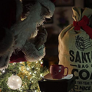 Fogo Santa's Bag of Coal, 17.6 Pound Bag of Premium Hardwood Lump Charcoal for Grilling and Smoking in Burlap Christmas Sack