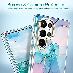 Turquiase for Samsung Galaxy S23 Ultra Case, Lightweight and Stylish Full Body Shockproof Protective Rugged TPU Case for Galaxt S23 Ultra