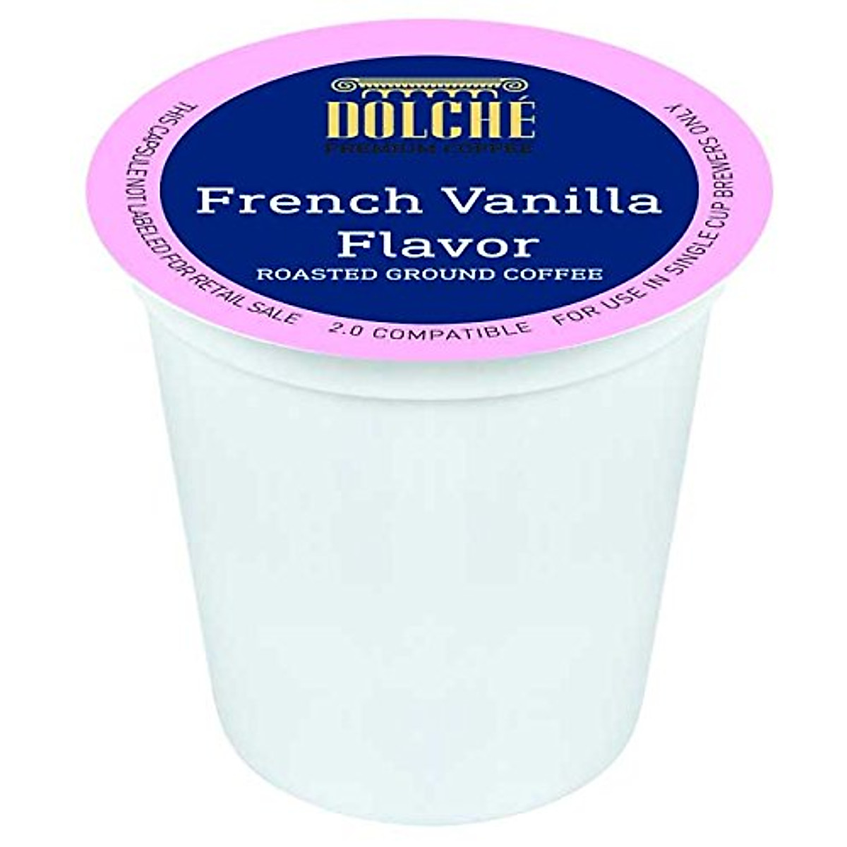 Dolche Premium Coffee – 2.0 Compatible Single Serve Cups (French Vanilla, 80)