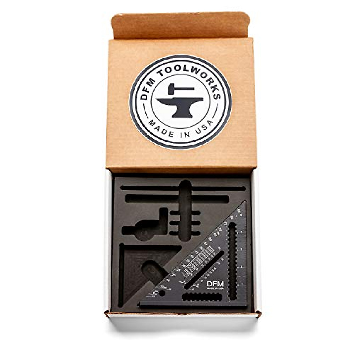 DFM 6 Inch Trade Edition Carpenter Square Made in USA (Black)