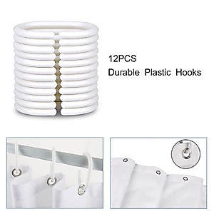 Baocicco Pink Flamingo Tropical Leaves Shower Curtain Green Plants Modern Watercolor Shower Curtains for Bathroom Home Bathtubs Waterproof Fabric Shower Curtain with Hooks 72x72 Inches