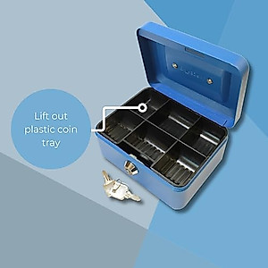 Cathedral 6" Cash box blue